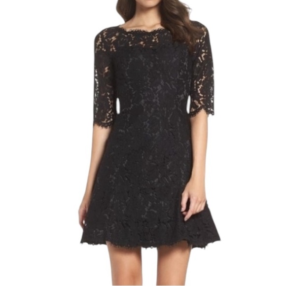 Eliza J | Dresses | Eliza J Fit And Flare Lace Cocktail Dress | Poshmark